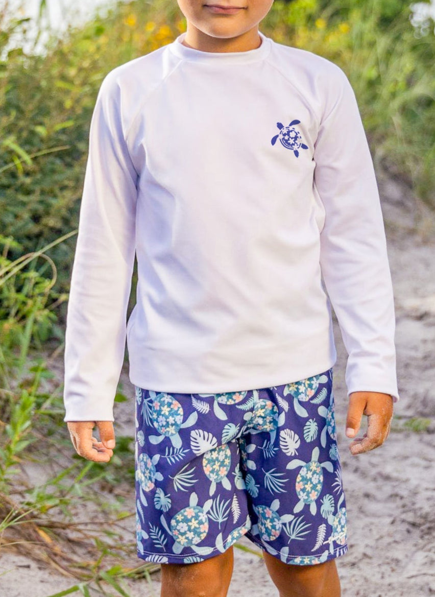Turtley Cute Sun Shirt and Swim Trunk Set – Tidewater Tots